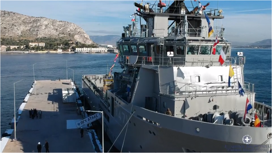 ΣΤΗΝ ΤΕΛΕΤΗ ΟΝΟΜΑΤΟΔΟΣΙΑΣ ΤΟΥ ΝΕΟΥ ΠΛΟΙΟΥ ΤΟΥ ΠΟΛΕΜΙΚΟΥ ΝΑΥΤΙΚΟΥ “ΑΤΛΑΣ ...